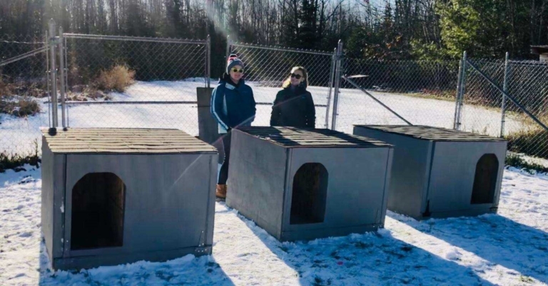 Sidney sisters build shelters for Benton dogs - The Town Line Newspaper