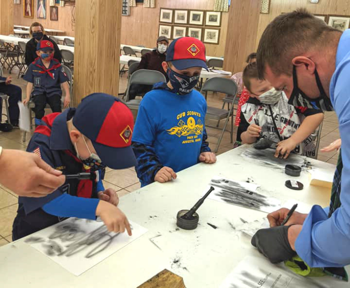 Augusta Cub Scouts learn about police forensics - The Town Line Newspaper