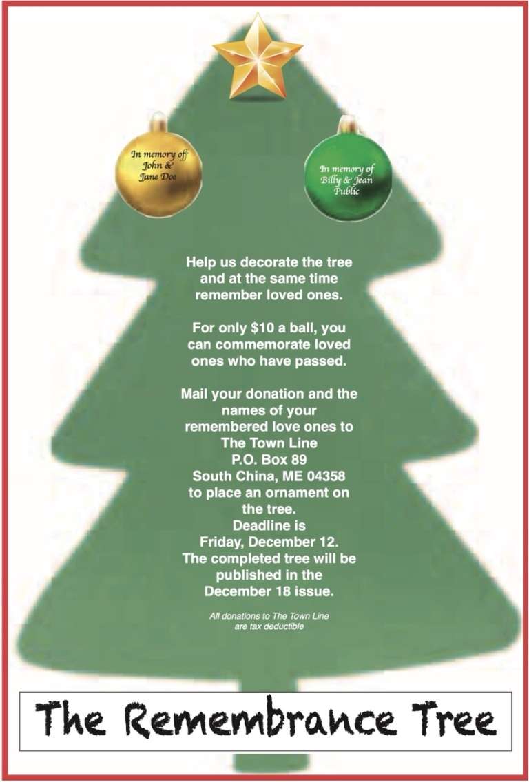 The Remembrance Tree (Christmas 2025) - The Town Line Newspaper